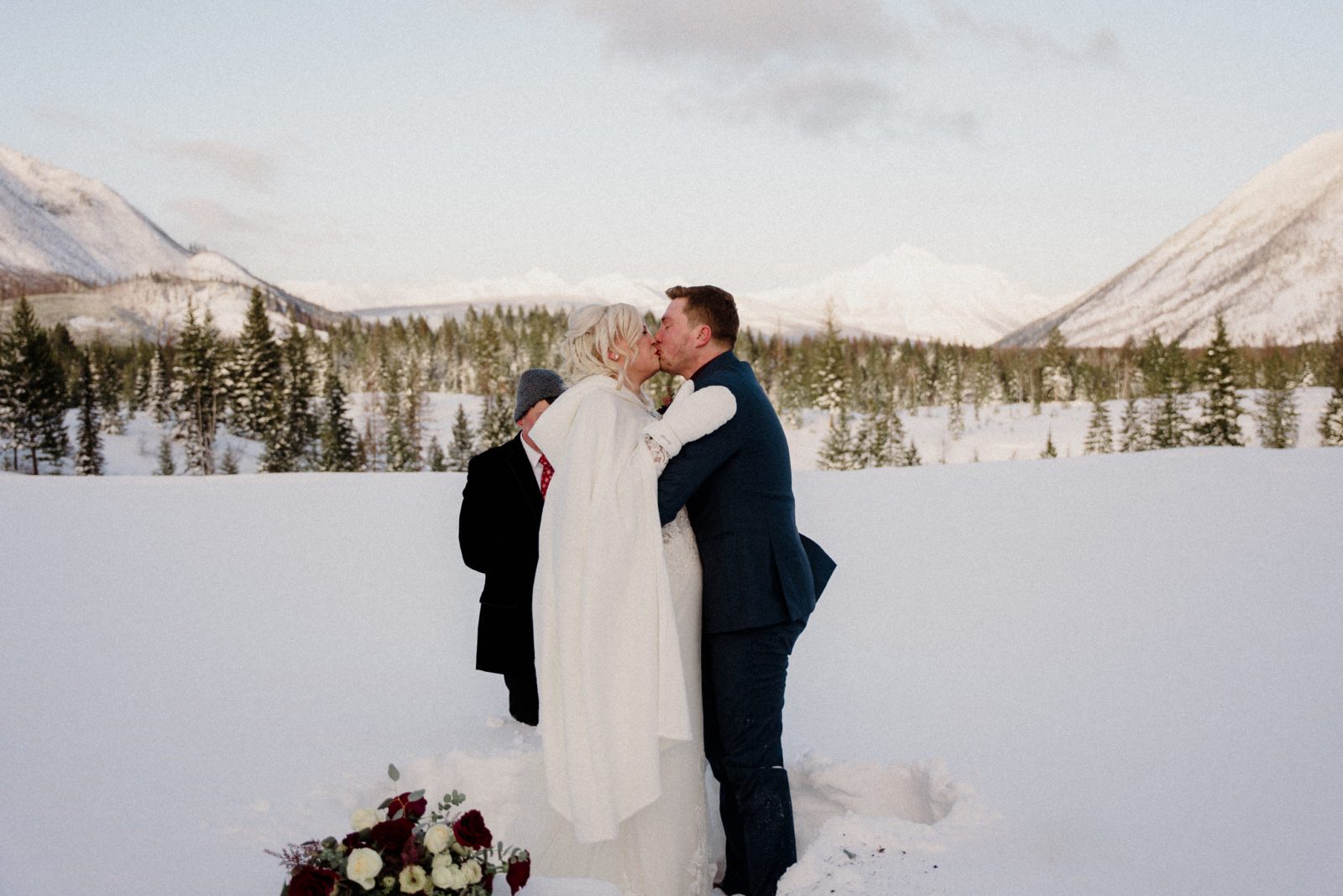 Glacier National Park Winter Elopement - enchanted winter day