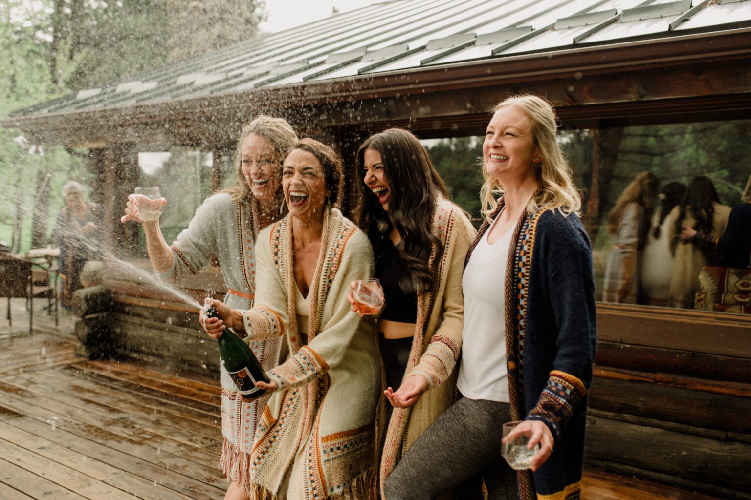 Rainy Montana Destination Wedding - Feathered Pipe Ranch