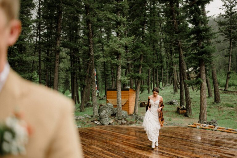 Rainy Montana Destination Wedding - Feathered Pipe Ranch