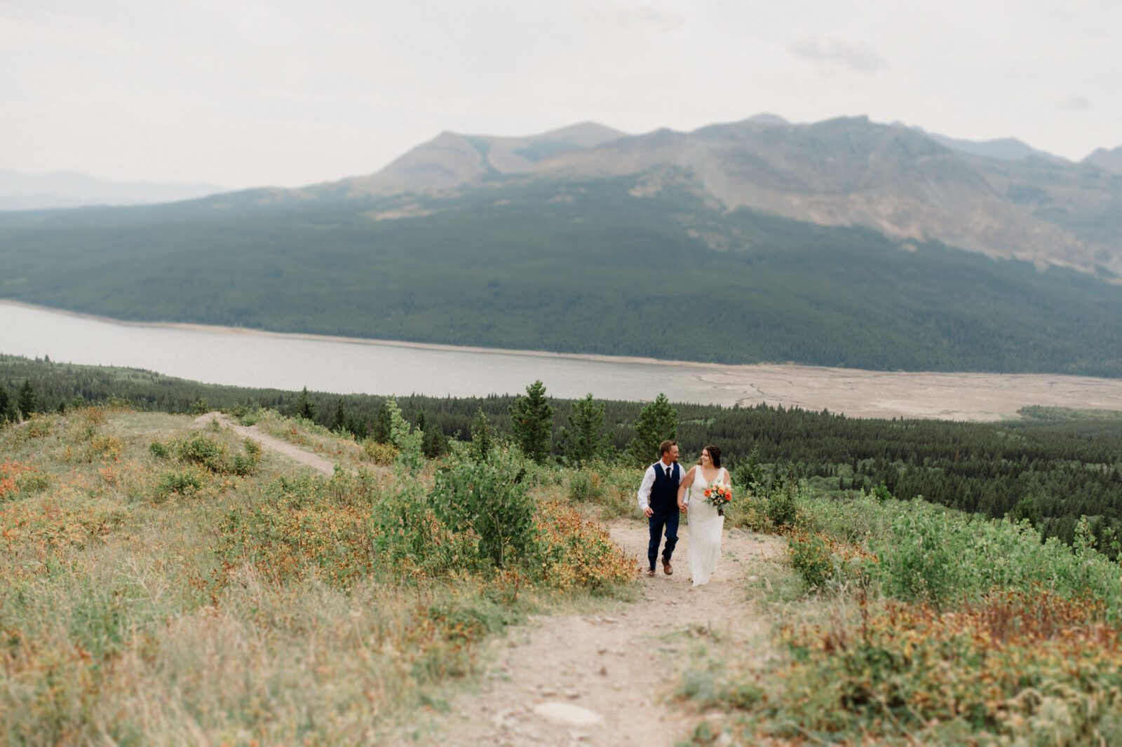 Glacier Wedding with Hidden Lake Hike - EPIC adventure wedding