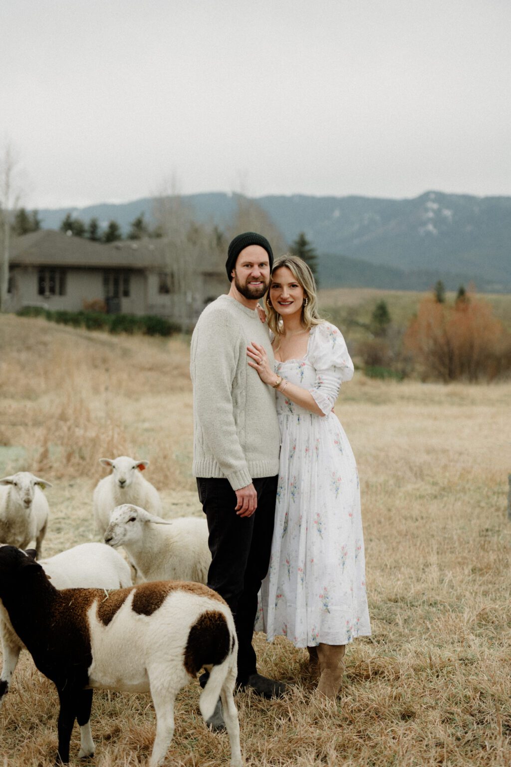 Bozeman Engagement Session - sheep dreams & champagne pops!