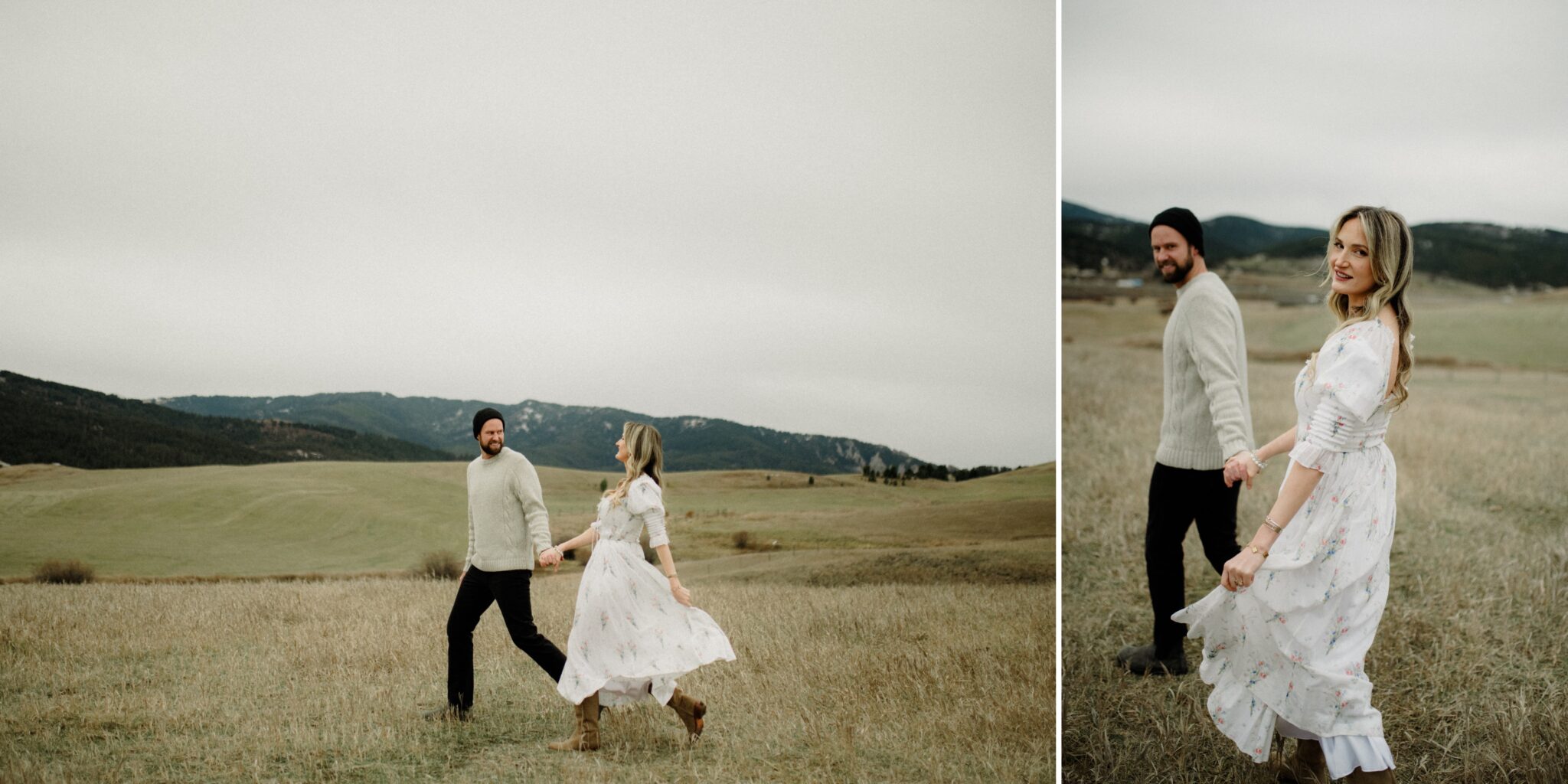 Bozeman Engagement Session - sheep dreams & champagne pops!