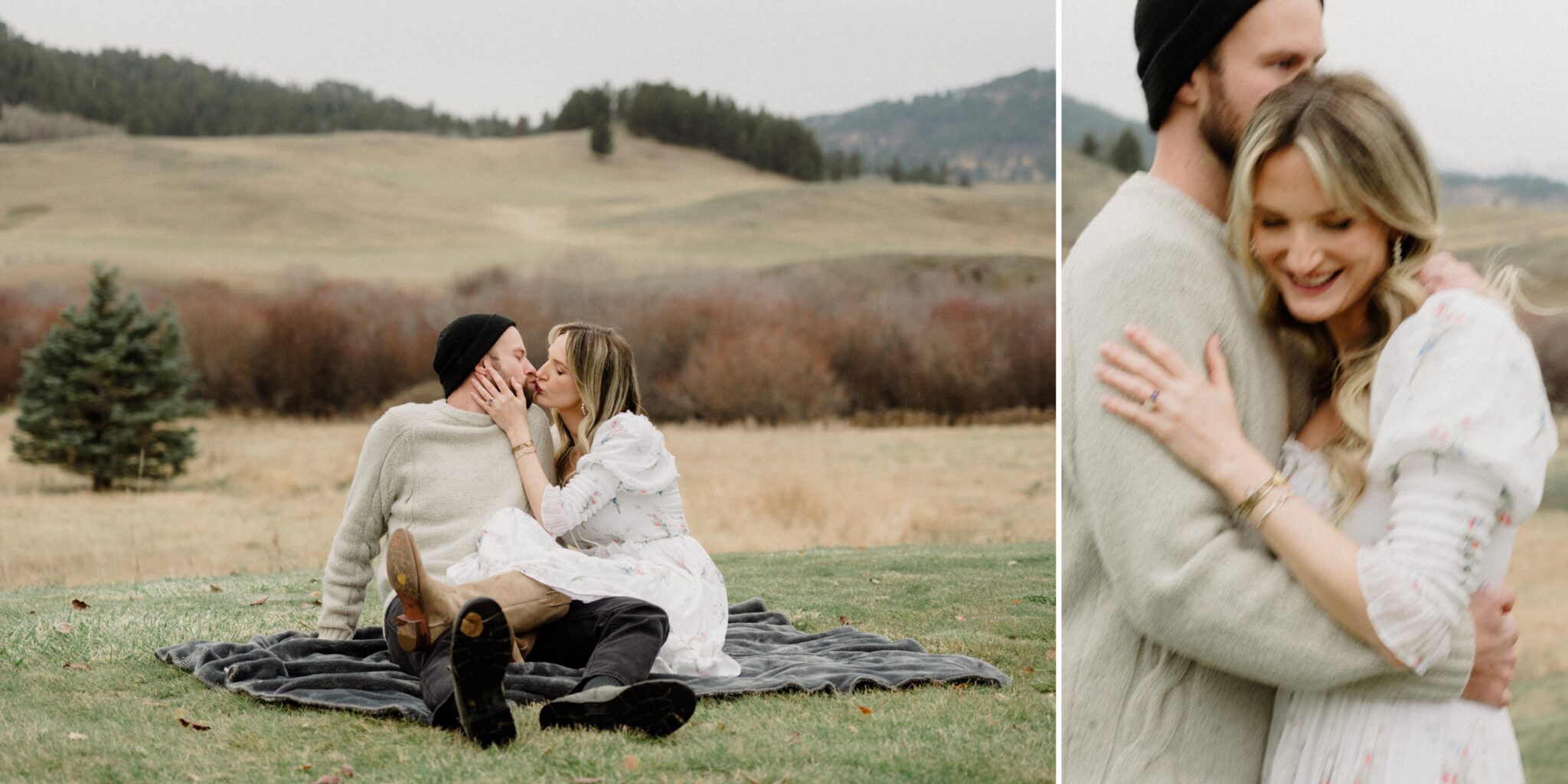 Bozeman Engagement Session - sheep dreams & champagne pops!